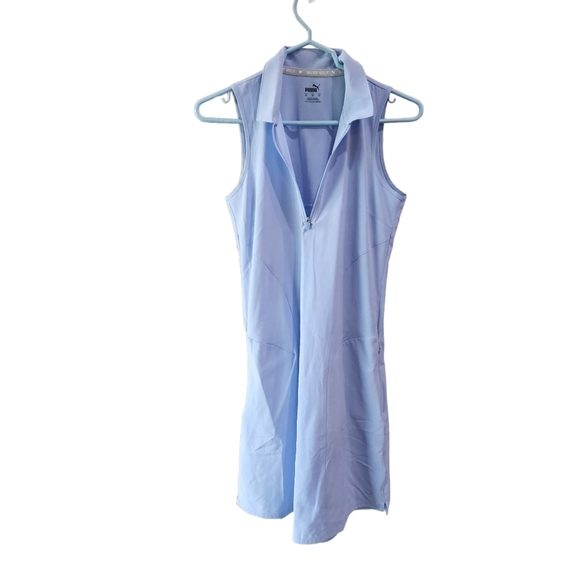 Puma | Dresses | Puma Cruise 2 Zip Golf Dress Baby Blue Powder Blue ...